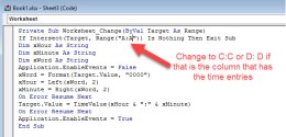 Convert Time To Military Time Vba